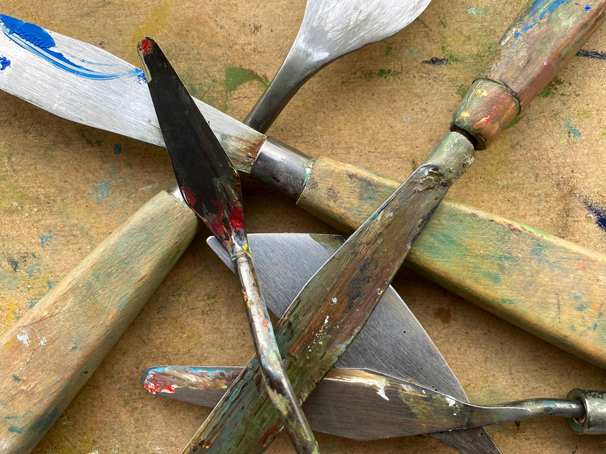 Palette knife painting – Pewsey Vale Studio